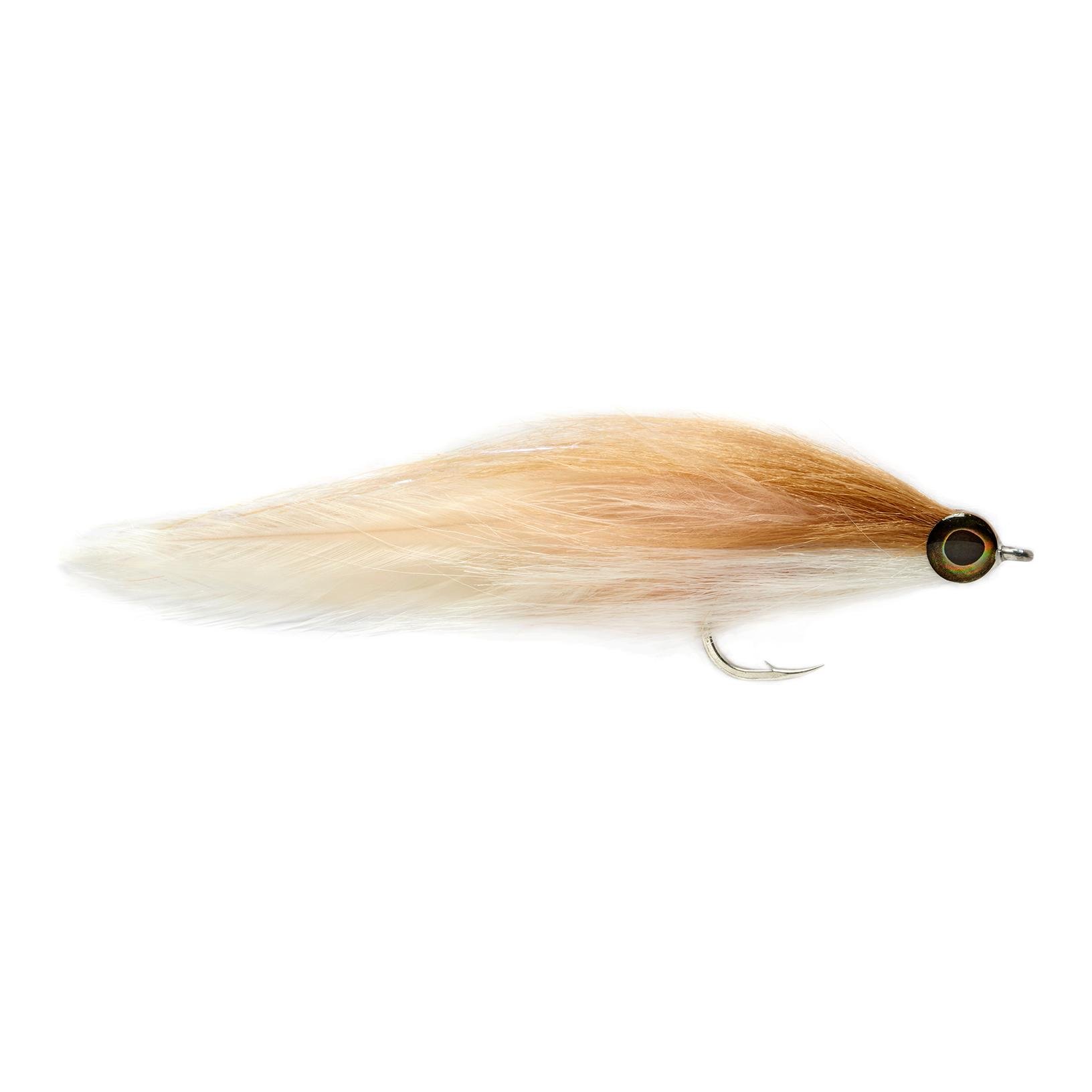 Fulling Mill Two Tone Brushy Tan & White - Streamer - Tan/White
